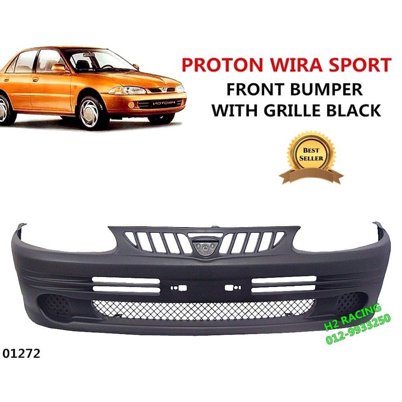 WIRA SPORT FRONT BUMPER + GRILLE NHF / SATRIA / PUTRA / ARENA | Shopee ...