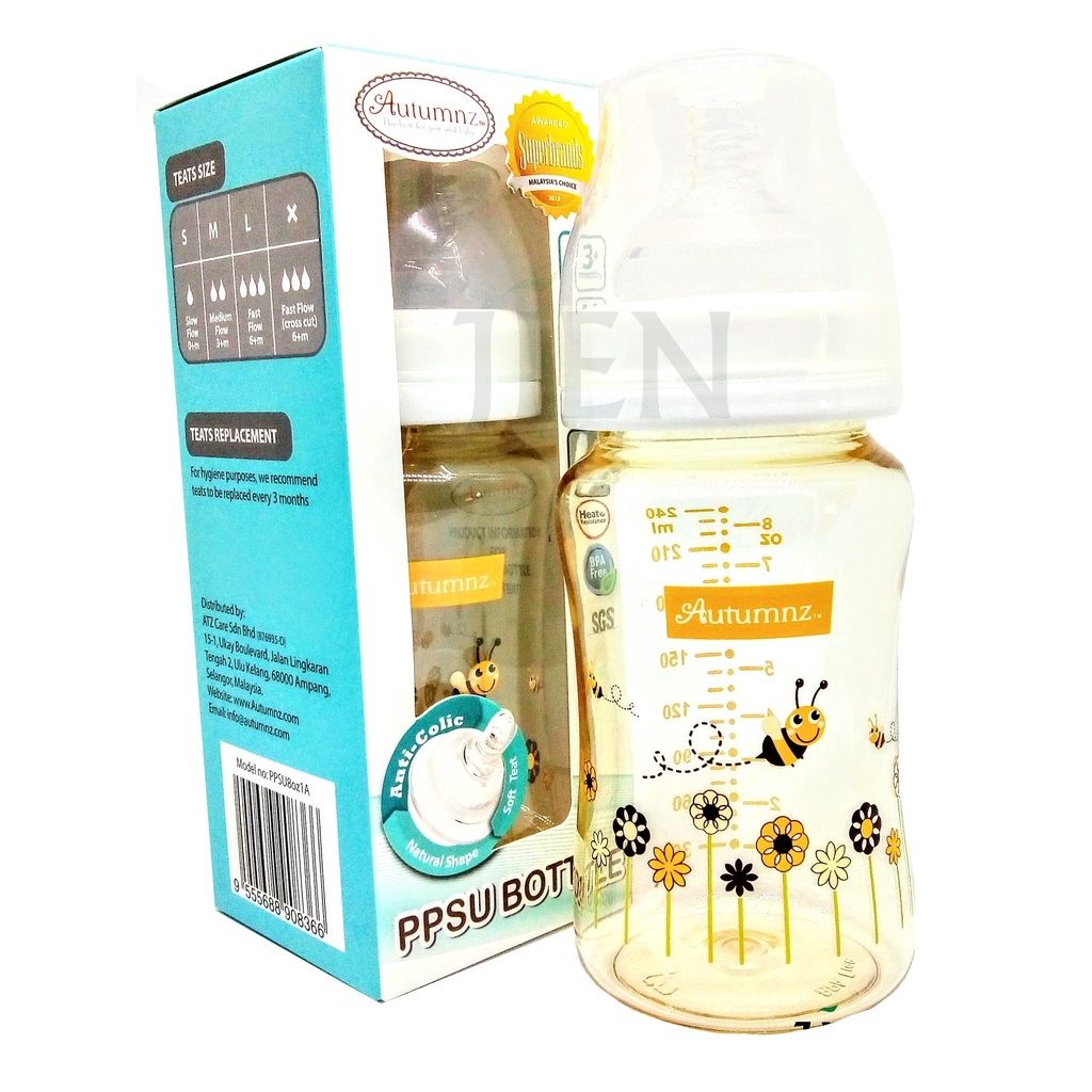 GENUINE Autumnz Botol Susu PPSU, Botol Feeding, Baby Bottle, Wide Neck ...