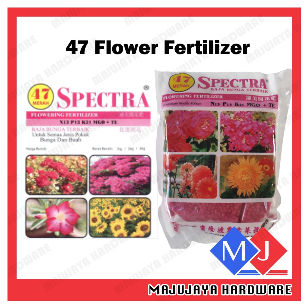 SPECTRA 47 (400g) Baja Bunga Flowering Fertilizer Baja Pokok Bunga Baja ...