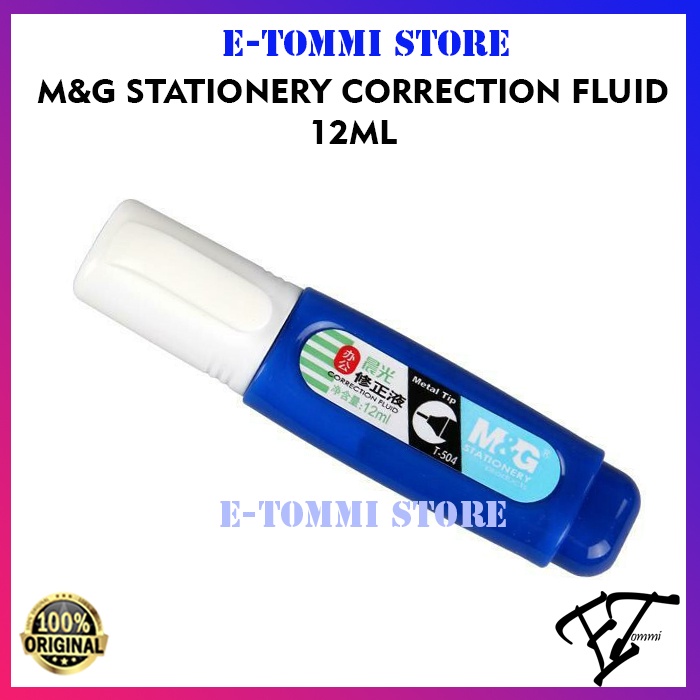 M&G Stationery Correction Fluid 12ml (Metal Tip) ACF73771 (12PCS/BOX ...