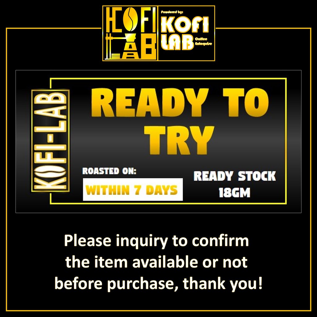 "KOFI-LAB" 18gms READY STOCK Roasted Coffee Beans Trial Pack | Shopee ...