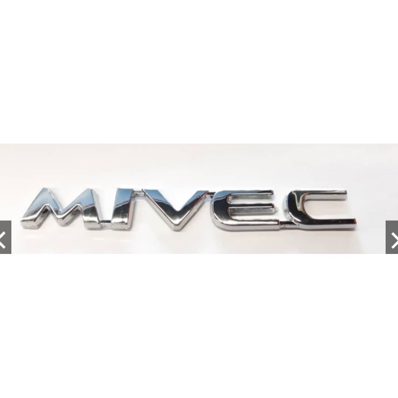 Mitsubishi Mivec logo emblem chrome ralliart rear trunk emblem | Shopee ...