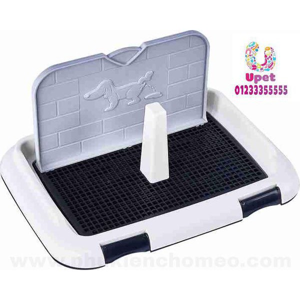 Litter tray for male dogs with stakes and barriers to go to the toilet ...