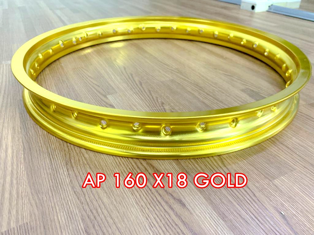 MOTOR ALLOY RIM APRILIA 140X18 / 160X18 GOLD BLUE RED KRISS EX5 LC135 ...