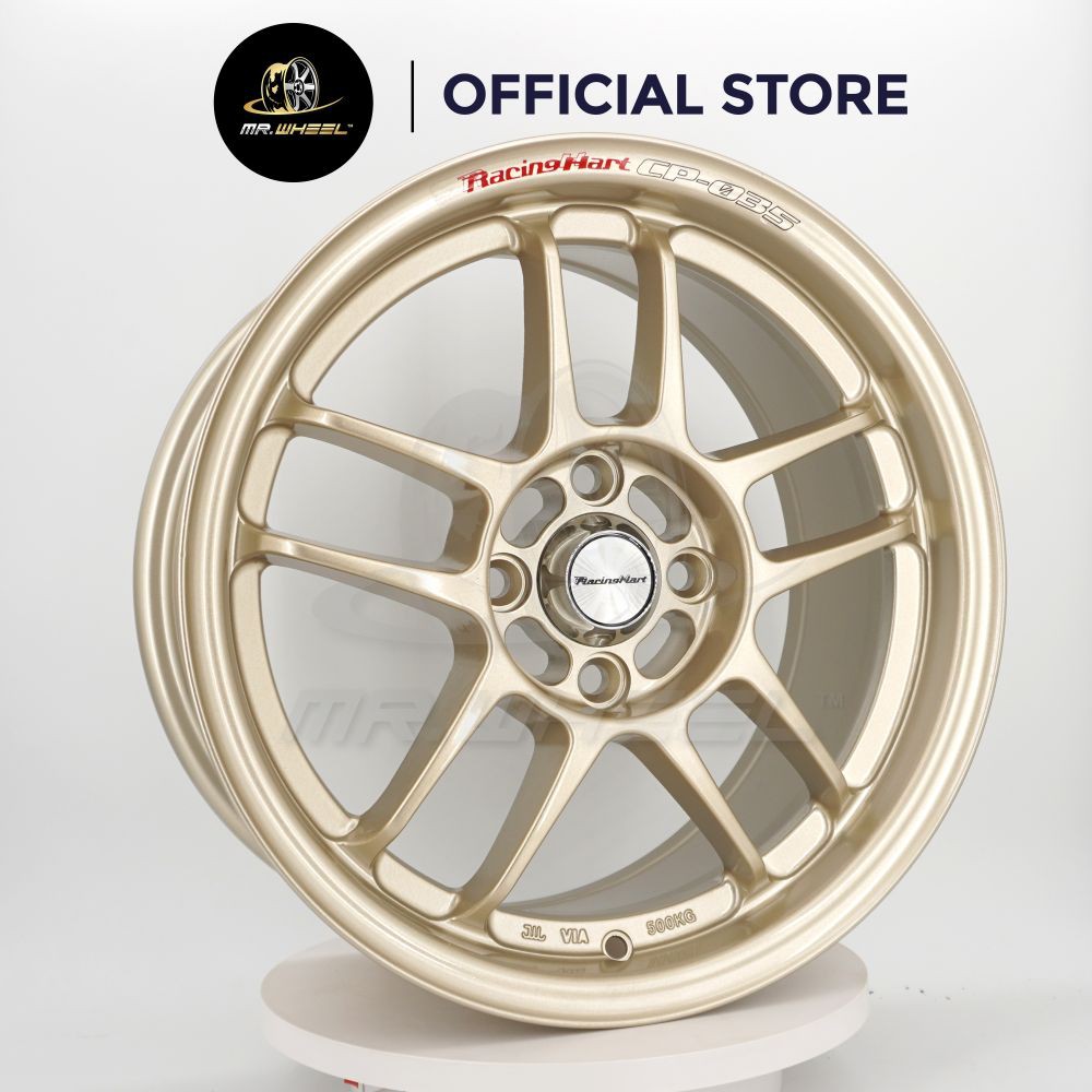 New Sport Rim RACING HART CP-035 15x7 4x100 ET35 Gold 15 inch 15 inci Mr Wheel | Shopee Malaysia