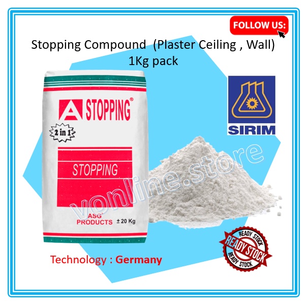 ASG Stopping Compound, Cement Plaster Ceiling, Simen Plaster Siling ...