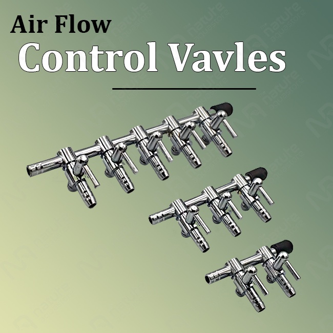 Fish Tank Aquarium Stainless Steel Metal Adjustable Air Flow Control ...