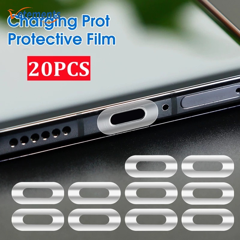 10/20/50Pcs Universal Charging Port Protective Film/ Micro USB Type C ...