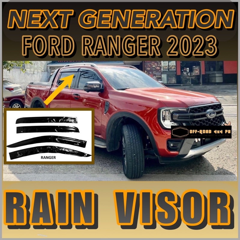 NEXT GENERATION FORD RANGER 2023 RAIN VISOR (next generation ford ...