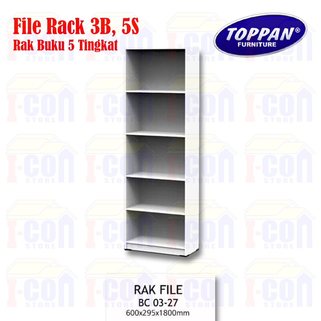 PUTIH Toppan White Bookshelf, Decorative Cabinets, Multipurpose Display ...