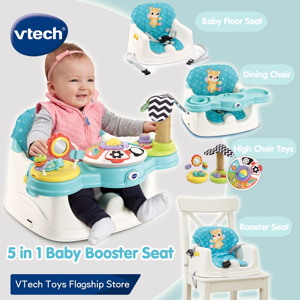 VTech 5 in 1 Baby Booster Seat includes Baby Dining Chair High Chair ...