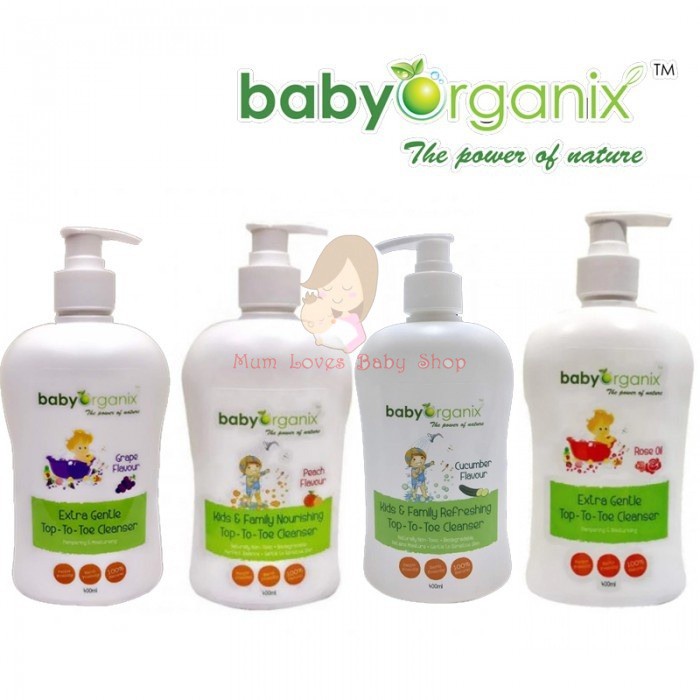 Baby Organix - Extra Gentle /Kids & Family Top To Toe Cleanser (Single ...