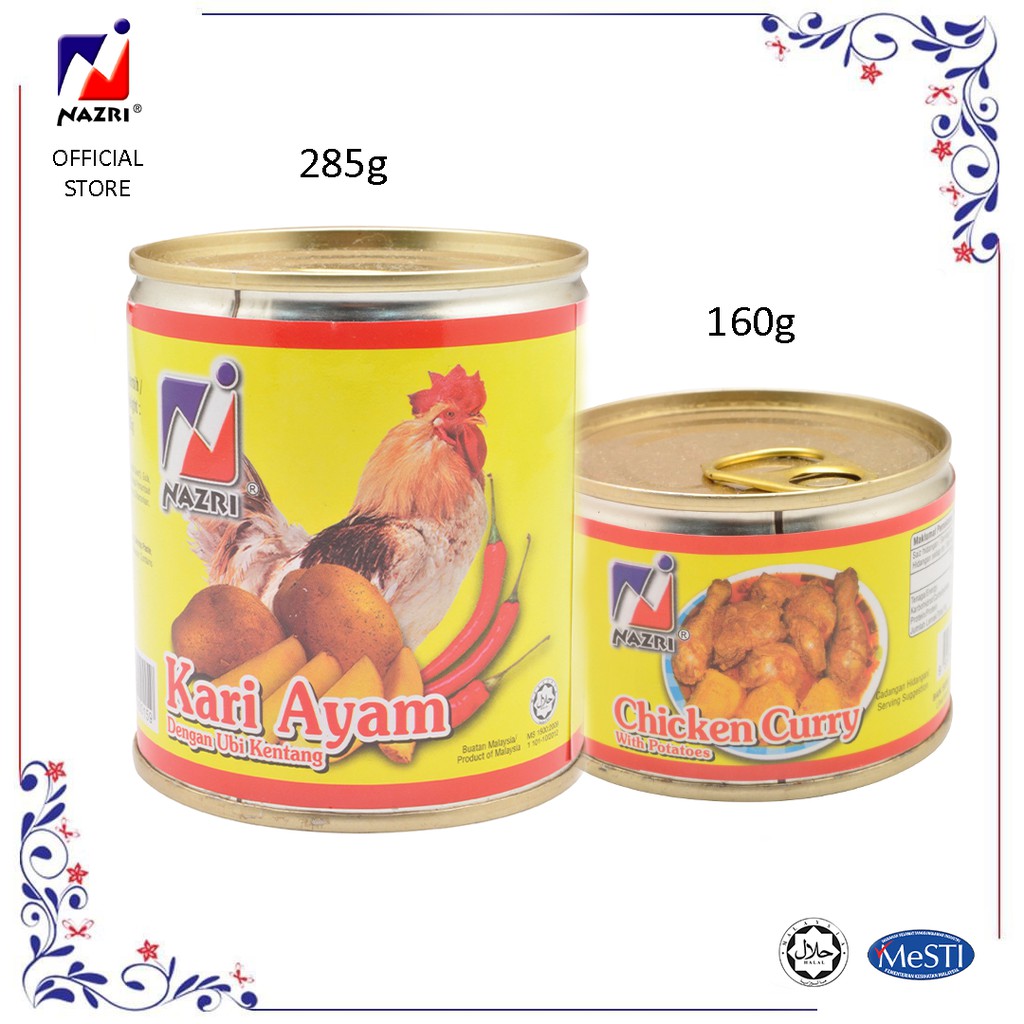 NAZRI Kari Ayam Dengan Ubi Kentang (160g & 285g)/NAZRI Chicken Curry ...