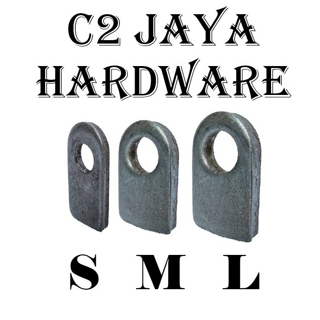 GATE DOOR ACCESSORIES EAR BRACKET ( hole 15-18mm ) ( Metal ) | Shopee ...
