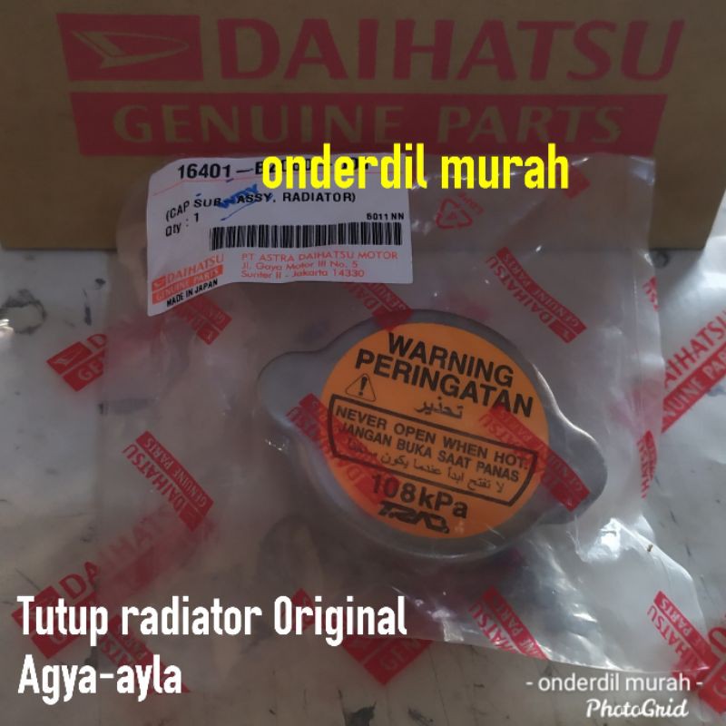 Agya-ayla radiator Cap ORIGINAL | Shopee Malaysia
