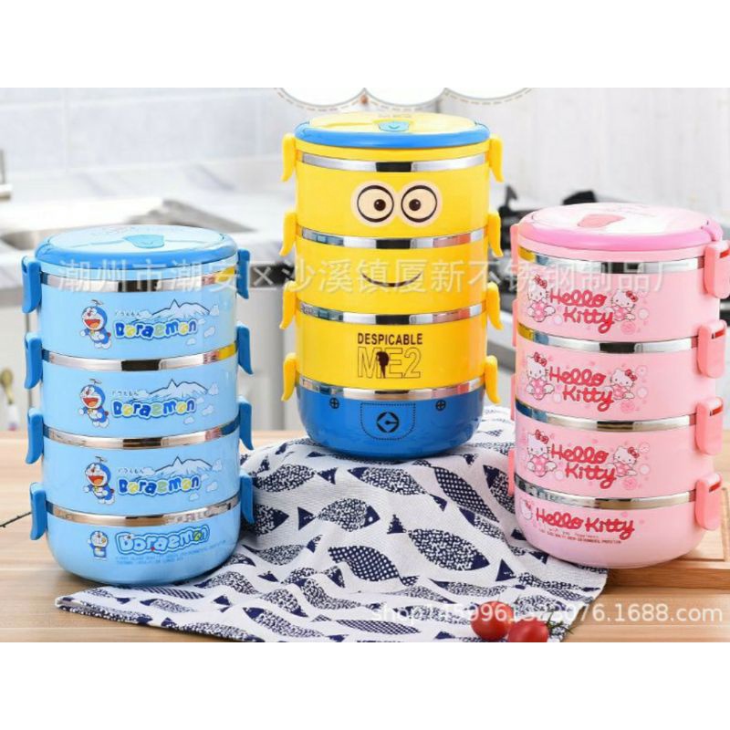 🎀STOK MALAYSIA🎀CARTOON Lunch Box Food Container Food Organizer Bekas ...