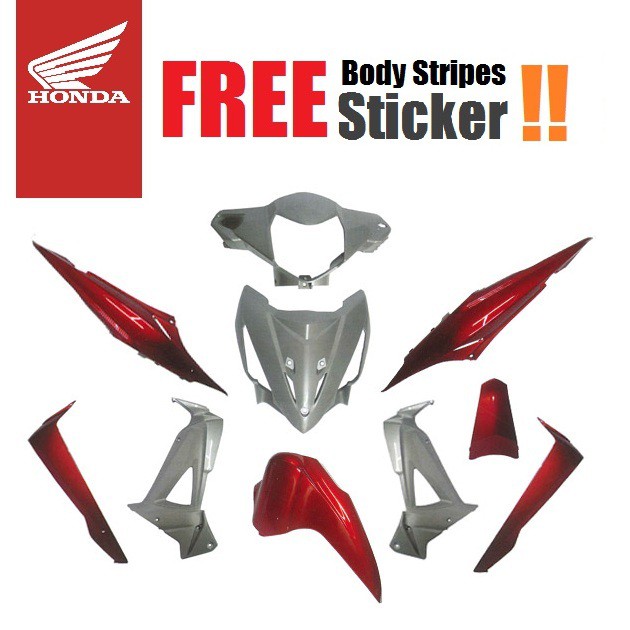 Honda Wave 125X Ultimo HLD Cover Set FREE BODY STRIPES STICKER ...