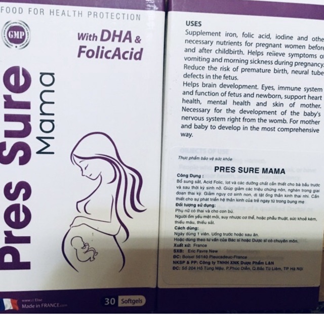 Pres sure mama made in France (pregnant women, breastfeeding women ...
