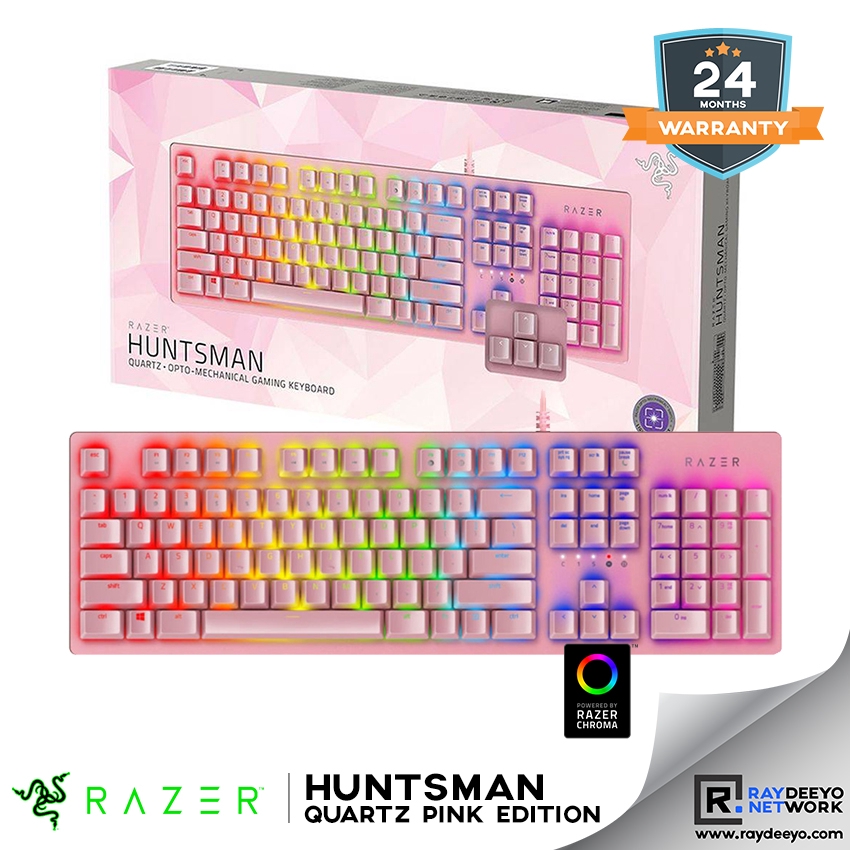 Razer Huntsman Gaming Keyboard (Quartz Pink) [Razer Opto Mechanical ...