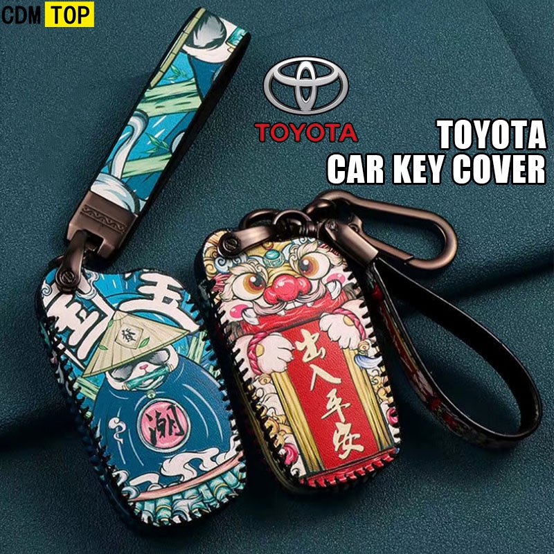 TOYOTA Car key cover for Toyota Corolla Camry Rav4 Vios Yaris car key ...