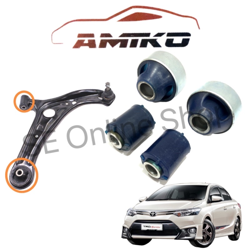 AMIKO Full Silicone Heavy Duty Front Lower Arm Bush Big Bush Small Bush ...