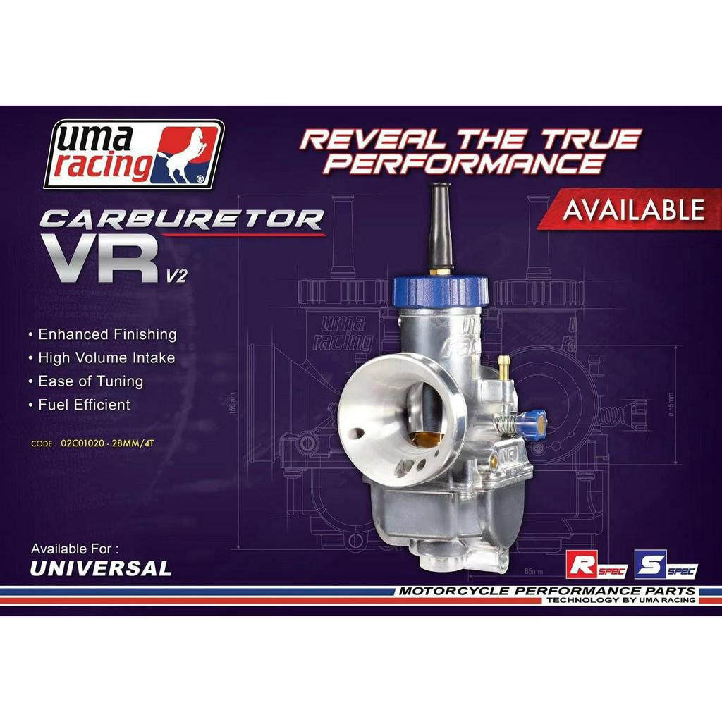 V1 V2 V3 NEW 100% ORIGINAL UMA RACING CARBURETOR CARB VR POWERJET PWK ...