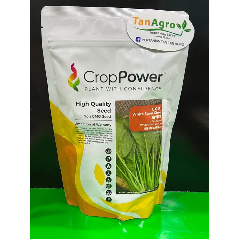 👉🏻ORIGINAL👈🏻 Crop Power Selected White Stem Caixin White Stem King CX8 ...
