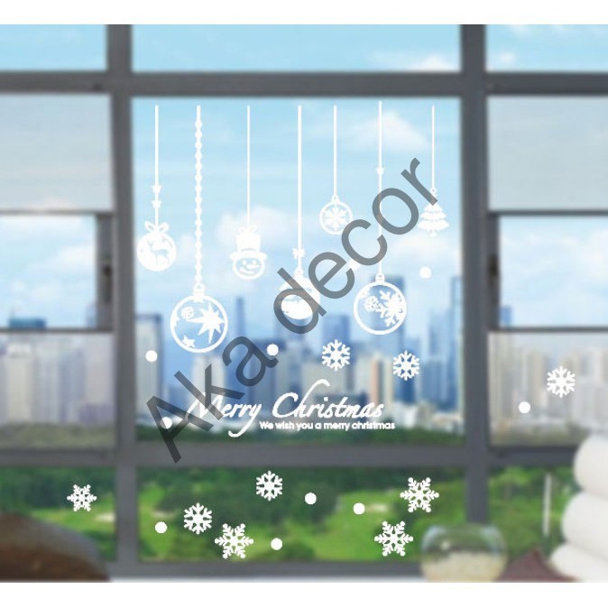 Decal decoration Christmas inhalation double-sided electrostatic ...
