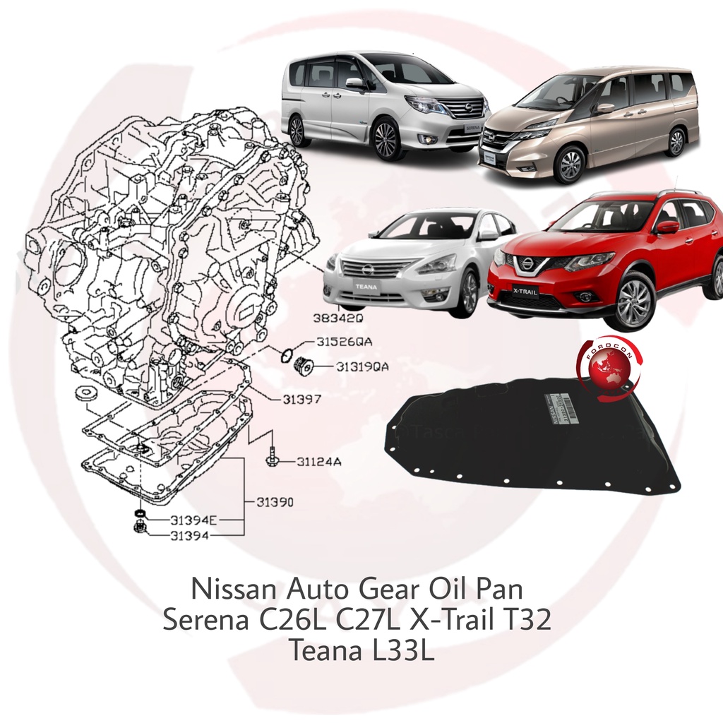 Nissan Auto Gear Box Lower Oil Pan (Steel) Teana L33L X-Trail T32L ...