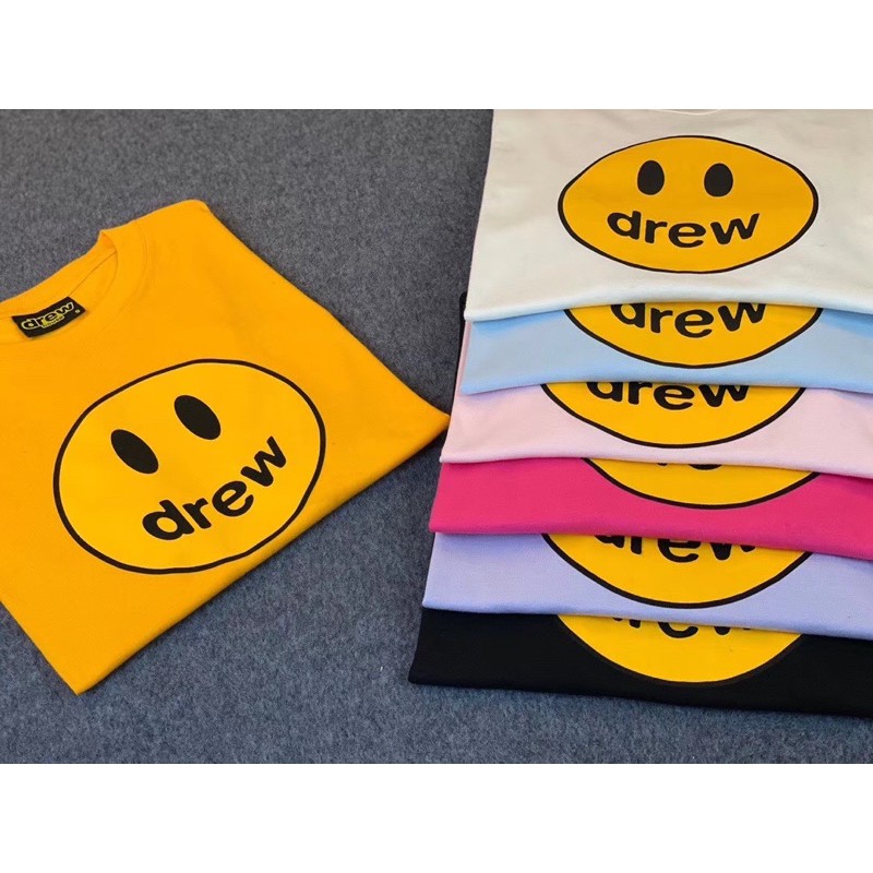 Drew House Smiley T-Shirt/Tee (Same with Justin Bieber) | Shopee Malaysia