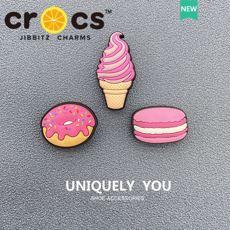 cross jibbitz charms Macaron Dessert Series DIY Shoes Flower Shoe ...