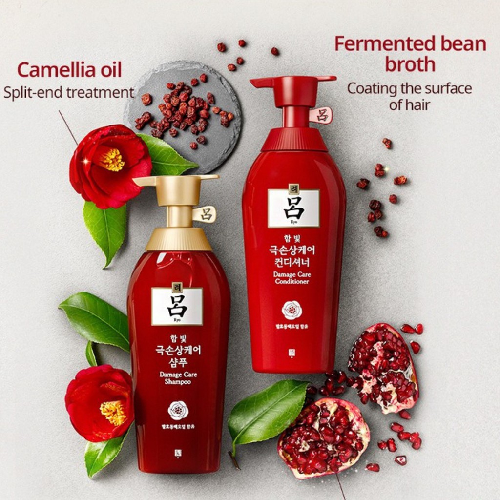 Ryo Damage Care Shampoo / Conditioner 400ml (RED) | Shopee Malaysia