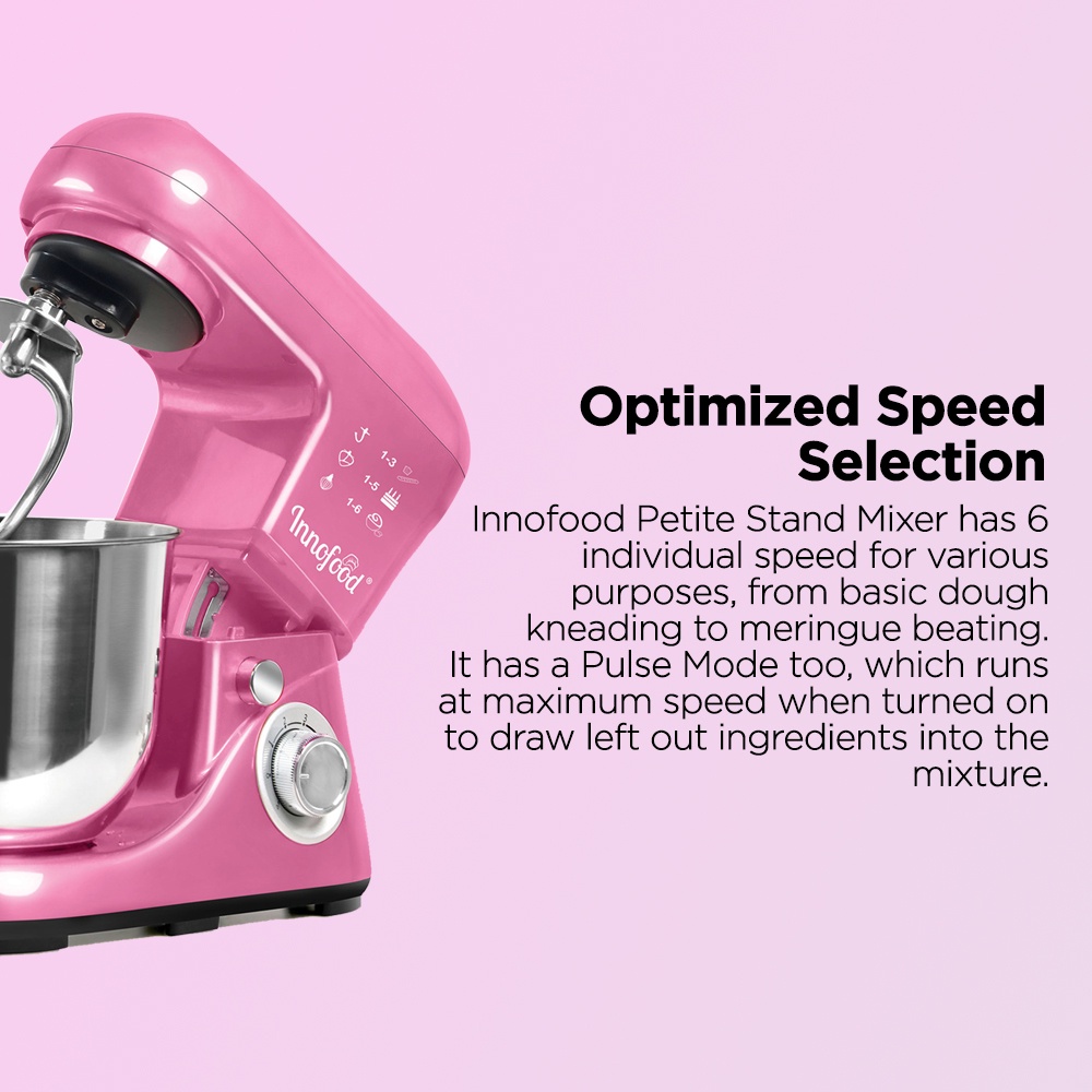 Innofood High Speed Power Stand Mixer/Cake Mixer Attachments Included (5.5 Litres) | Shopee Malaysia