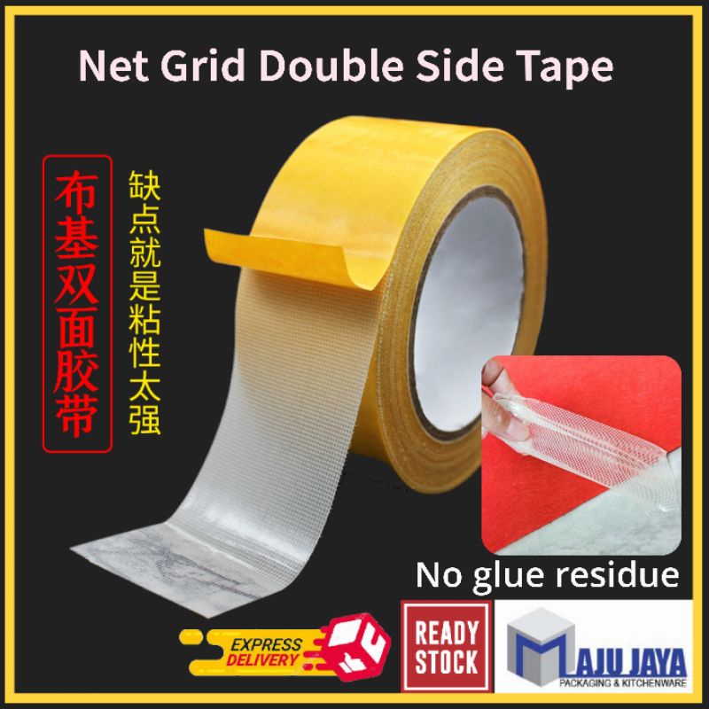 Mesh Grid Double Sided Cloth Tape Net Fiber Fibre Strong Adhesive Vinly ...