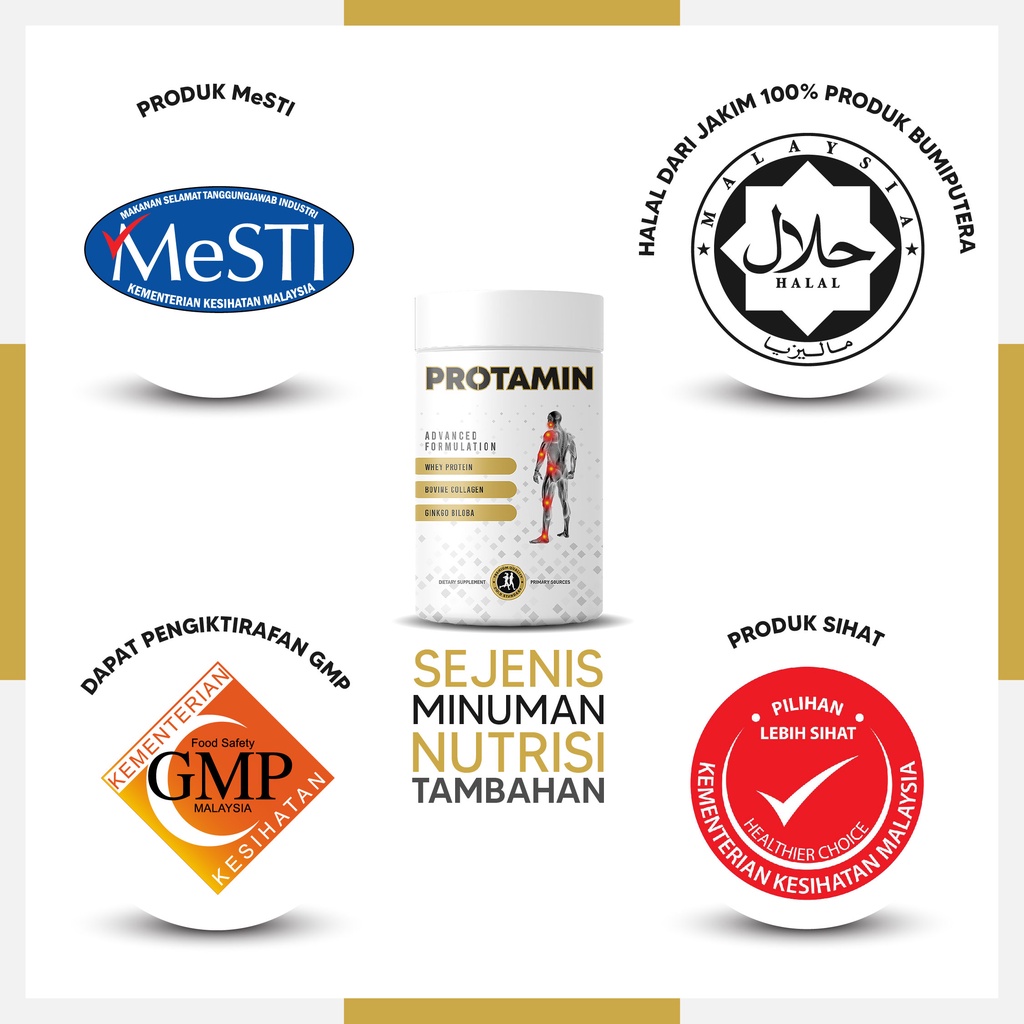 [300g] PROTAMIN MEMBANTU MASALAH SAKIT SENDI DAN LUTUT ANDA | Shopee ...