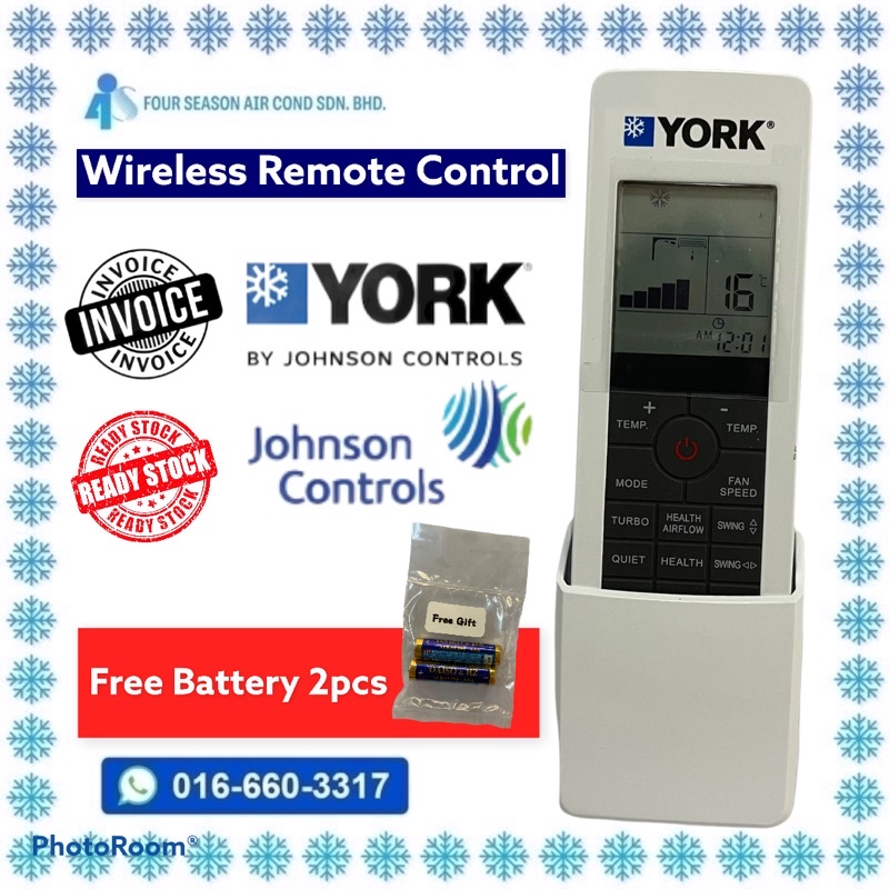 [ 100% Original ] York Johnson Control Remote Controller | Shopee Malaysia