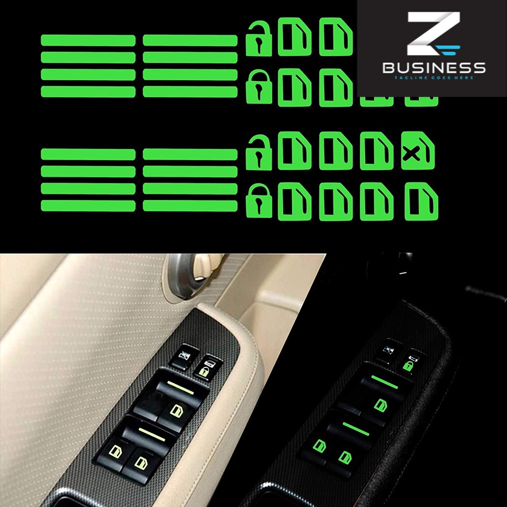Zshope Car sticker Car window switch Luminous sticker /Door Handle ...