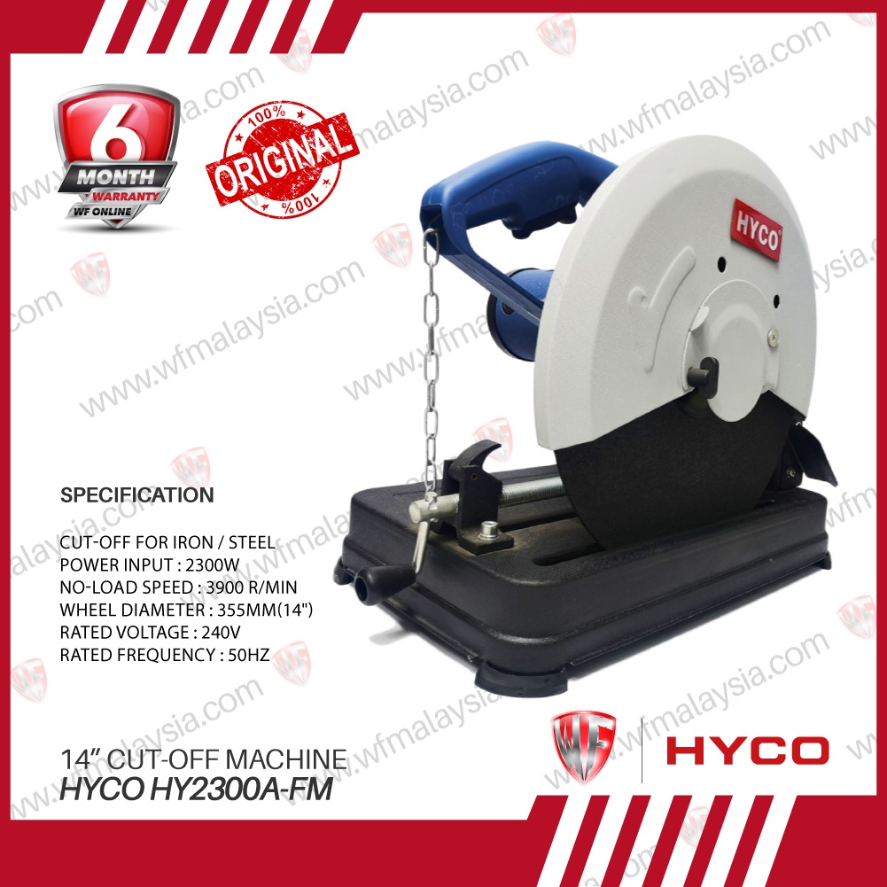 HYCO HY2300A-FM 14" 2300W Cut-Off Saw Machine HY2300 FM (6months ...