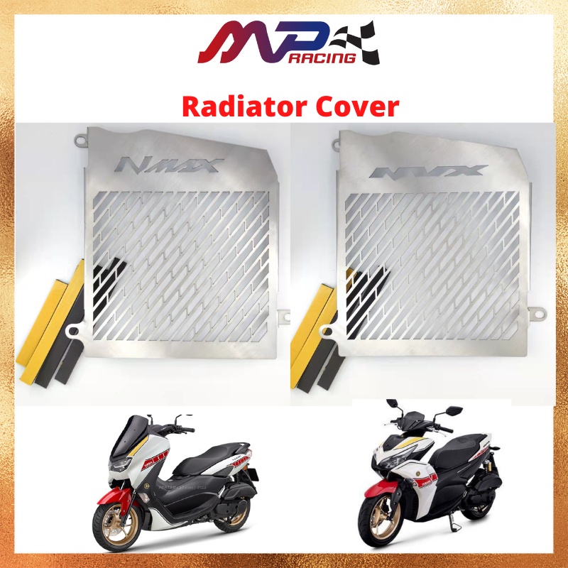 YAMAHA Nmax V2 ,NVX V1,V2 Stainless Steel Radiator Cover Redi Stok ...