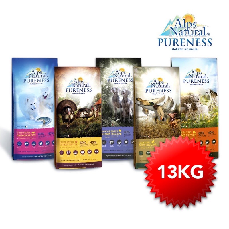 ALPS NATURAL PURENESS DOG FOOD 13kg | Shopee Malaysia