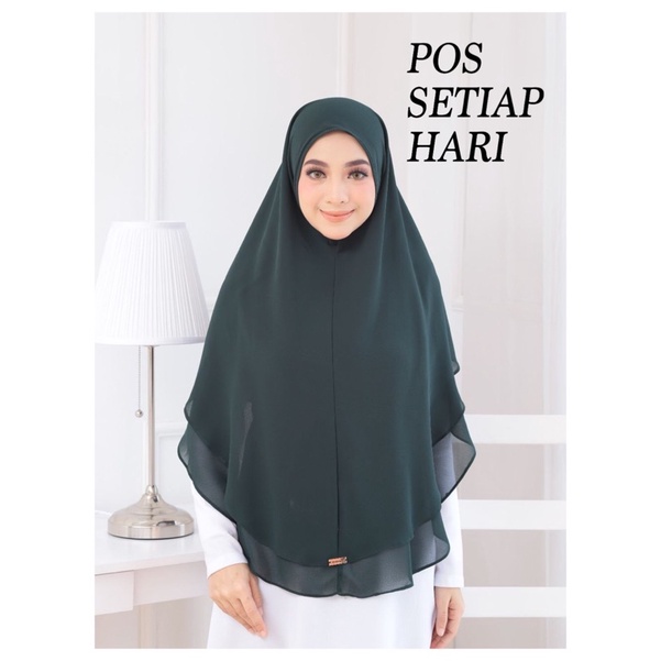 KHIMAR MARWA LABUH KAIN HEAVY CHIFFON | TUDUNG LABUH | Shopee Malaysia