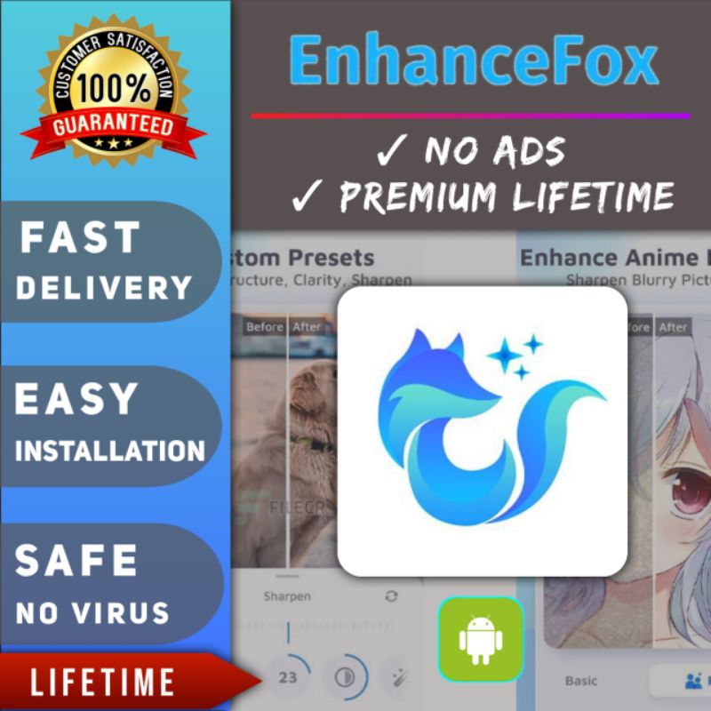 [LIFETIME] EnhanceFox Pro 🔥| AI Photo Enhancer! | No Ads 🌟 | Pro Member ...