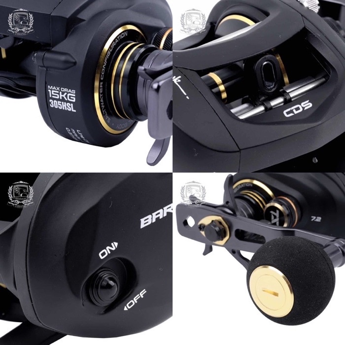 FREE CASTING HANDLE Team Seahawk BARRICADE SW Plus Reel Bc / Kayuh Kiri ...