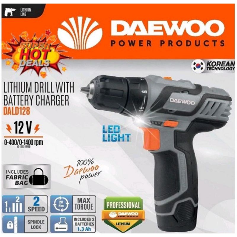 DAEWOO 12V LITHIUM DRILL WITH BATTERY CHARGER | Shopee Malaysia
