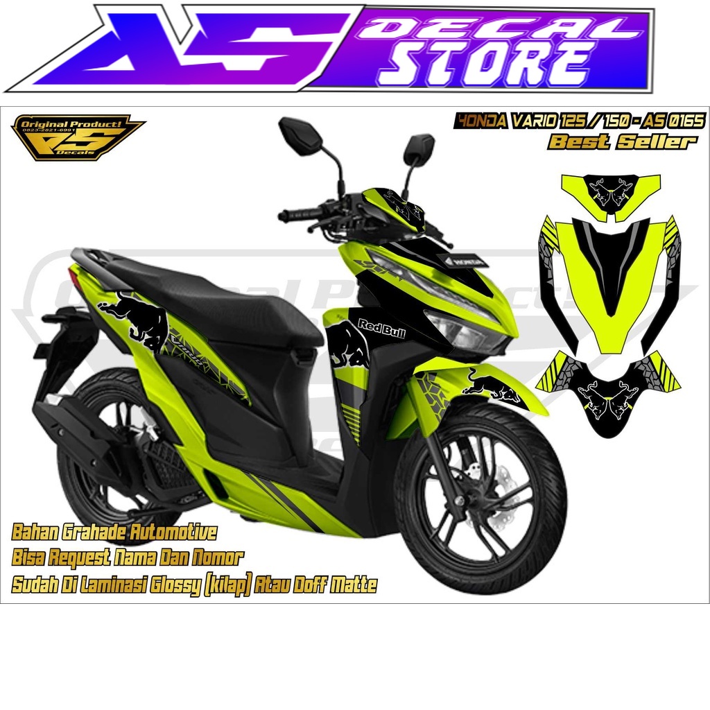 0165 DECAL Sticker FULL BODY CUSTOM Motorcycle VARIO 150 NEW | Shopee ...