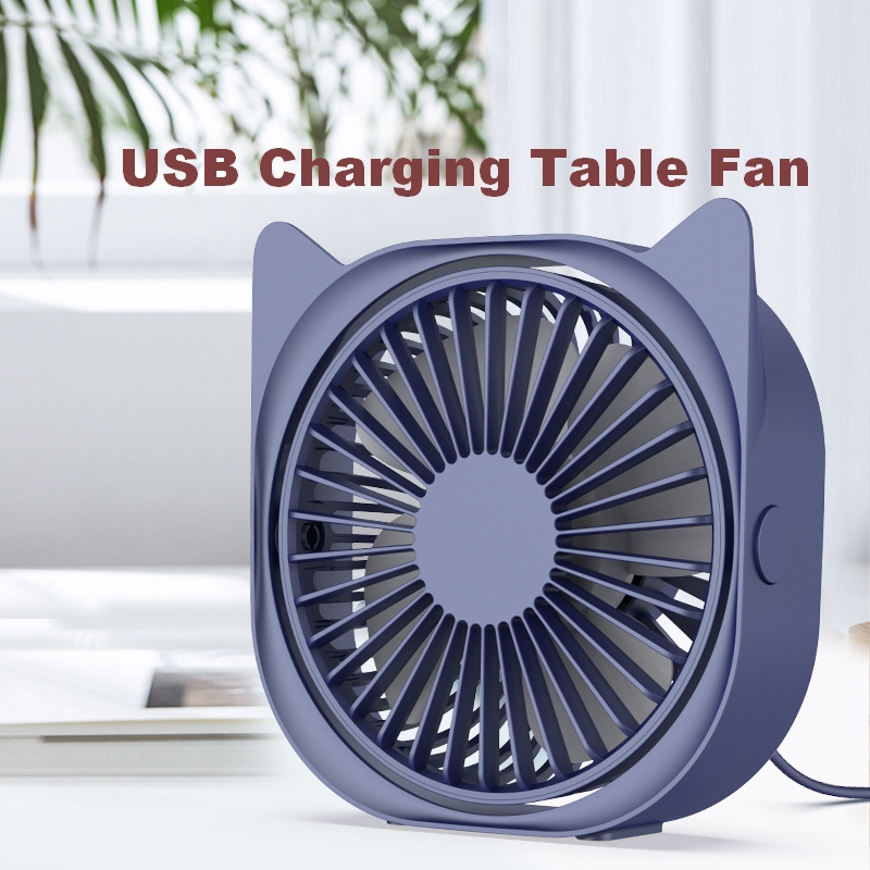 Mini Table Fan, Portable Fan USB Fan, Extra Quiet Cooling Fan Small ...