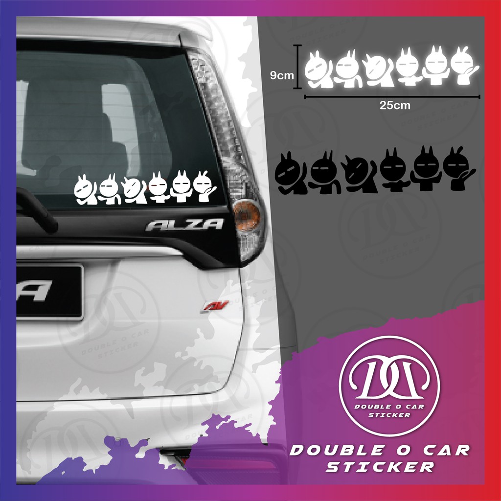 [READY STOCK] TUZKI FAMILY LOGO CAR STICKER KL00019 | Shopee Malaysia