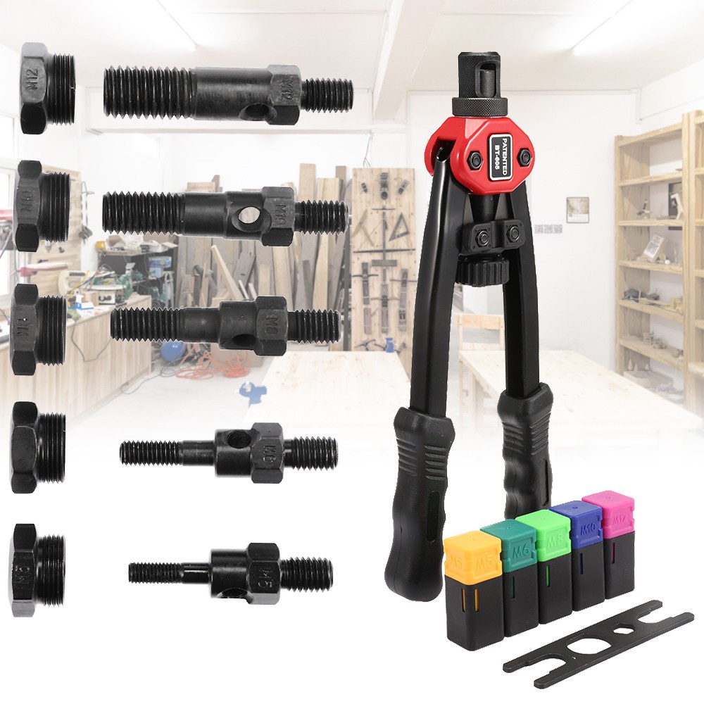 BT - 605 Manual Pull Rivet Nut Gun Riveting Tools M5 / M6 / M8 / M10 ...