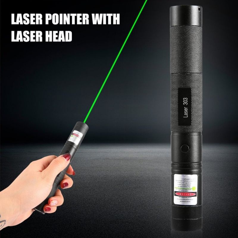 RED Laser Pointer 303 aluminium Adjustable Focus Lazer high power burn ...