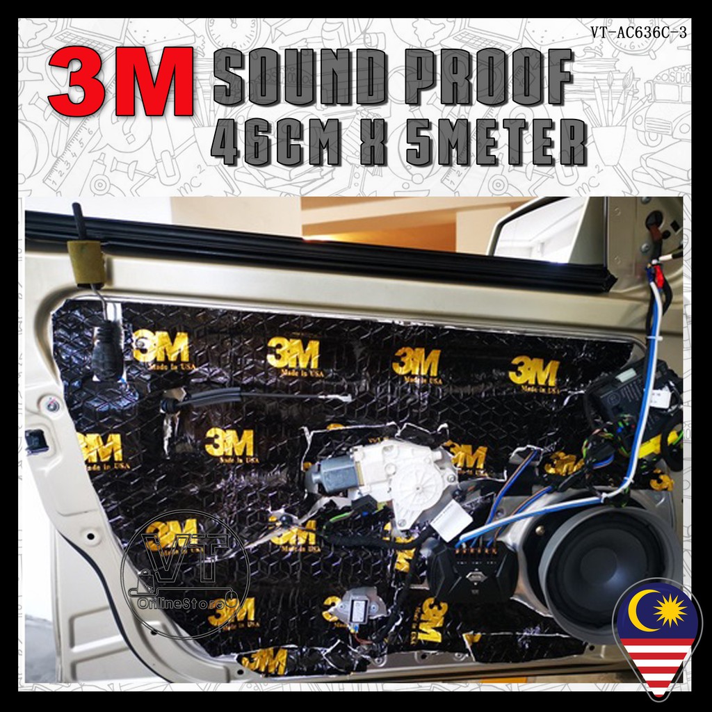 Car Sound Proof (46cm x 5 Meter) Sound Proofing Insulation Heat Mat ...
